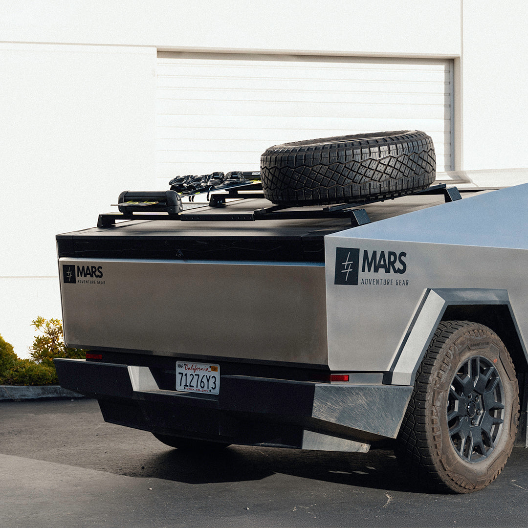 Tesla Cybertruck Tire Rack | Mars Adventure Gear
